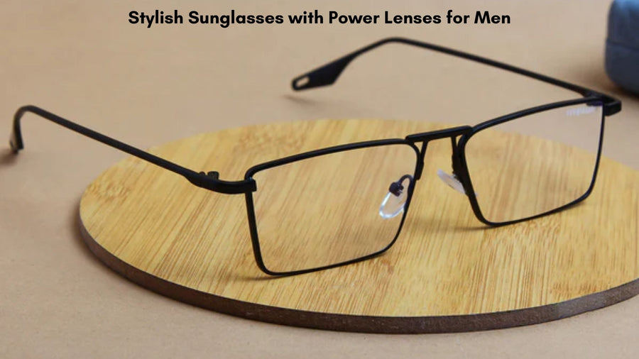 Stylish Sunglasses with Power Lenses for Men | Trendy Look
