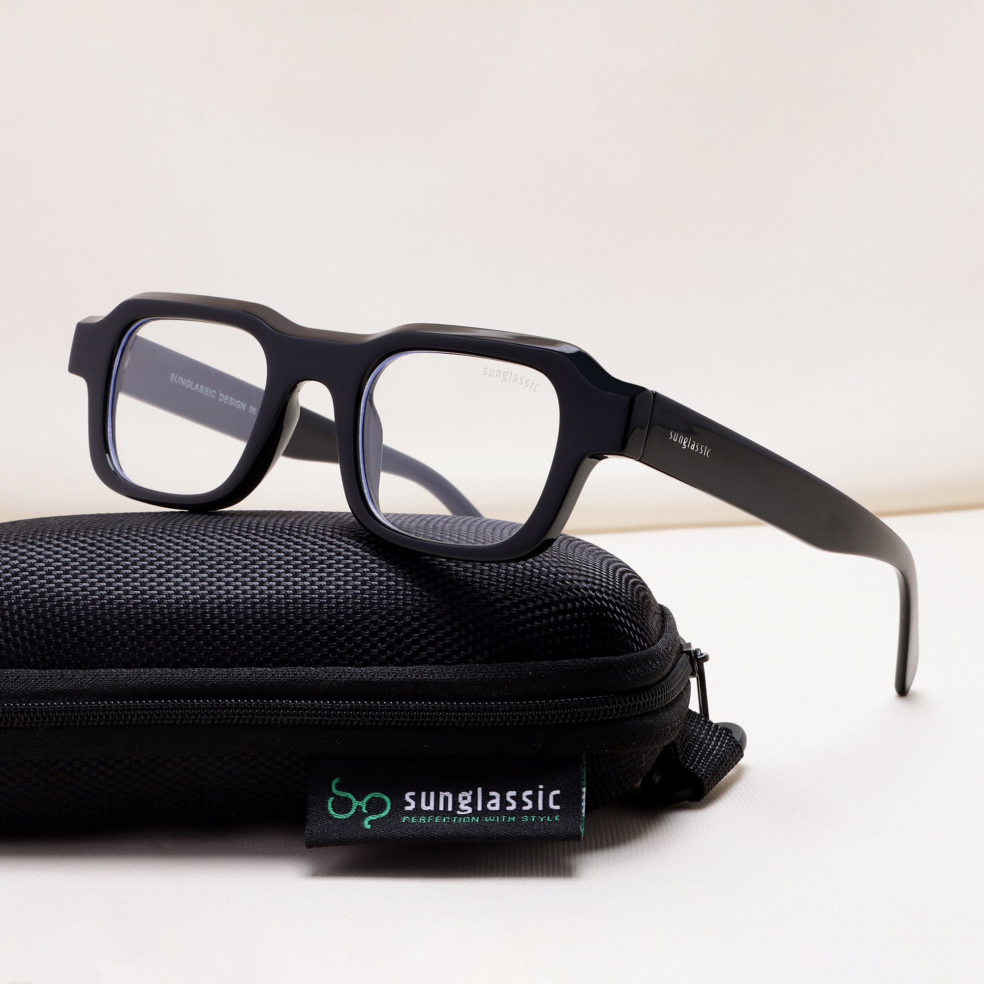 Buy Walter Black Anti Blue Light Square Sunglasses - Online