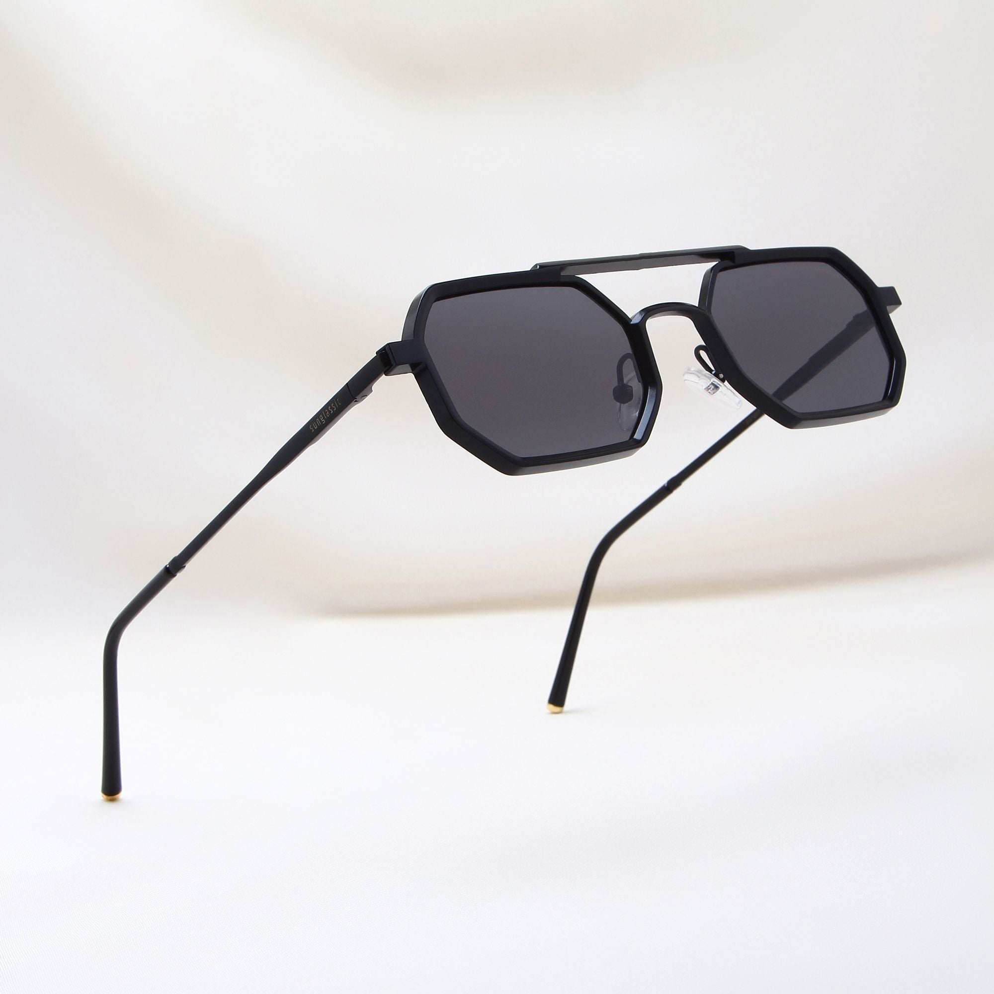 Buy Commando V1 Rectangle Full Black Sunglasses - Sunglassic