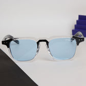 Buy Kingsman Clear Blue Square Sunglasses - Sunglassic
