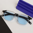 Buy Kingsman Clear Blue Square Sunglasses - Sunglassic