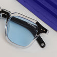 Buy Kingsman Clear Blue Square Sunglasses - Sunglassic