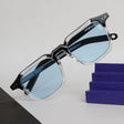 Buy Kingsman Clear Blue Square Sunglasses - Sunglassic
